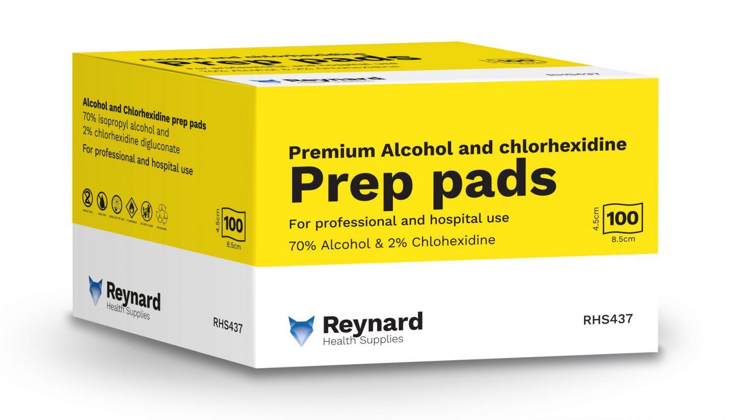 Alcohol & Chlorhexidine Prep Pads • Reynard Health Supplies